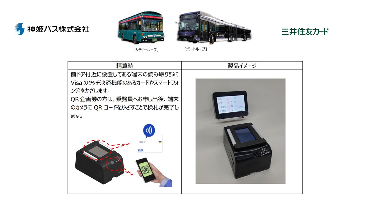 SMCC、神姫バスでVISAタッチ決済などで実証実験 | NCB Library 金融・決済の ”なぜ?!” が見える