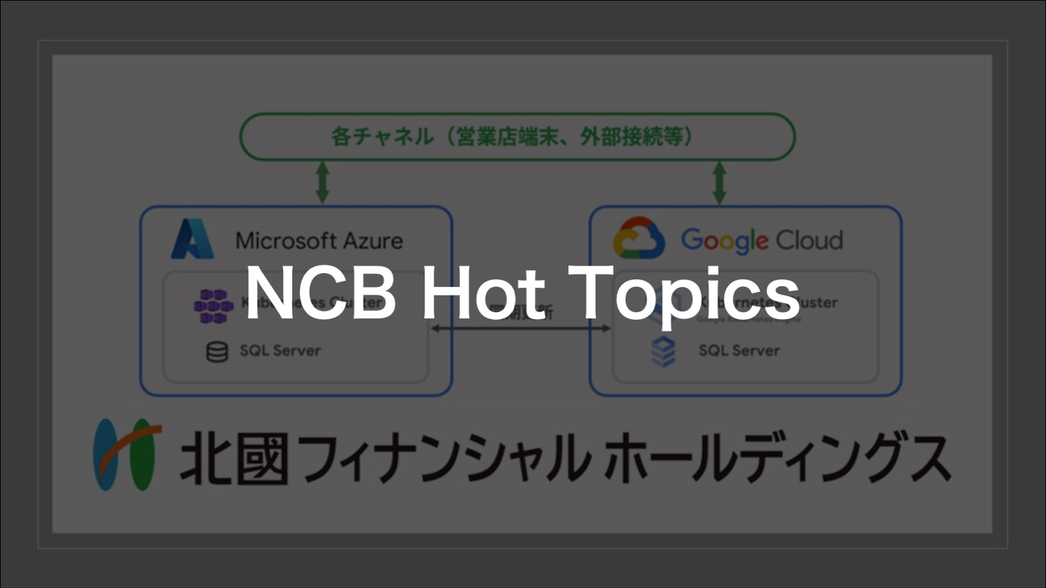 【NCB HotTopics】マルチクラウド型勘定系システムを開始 | NCB Library 金融・決済の ”なぜ?!” が見える