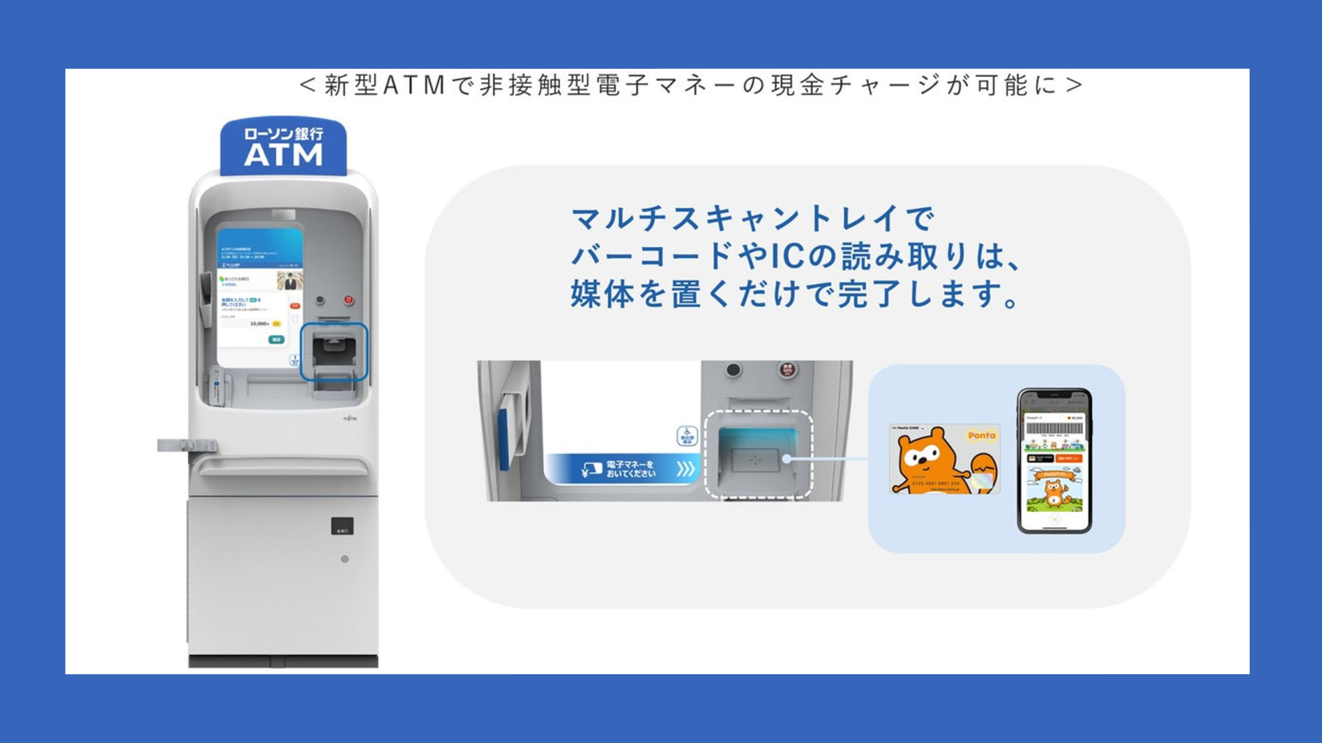 ローソン新型ATMに新チャージ方法追加 | NCB Library 金融・決済の ”なぜ?!” が見える