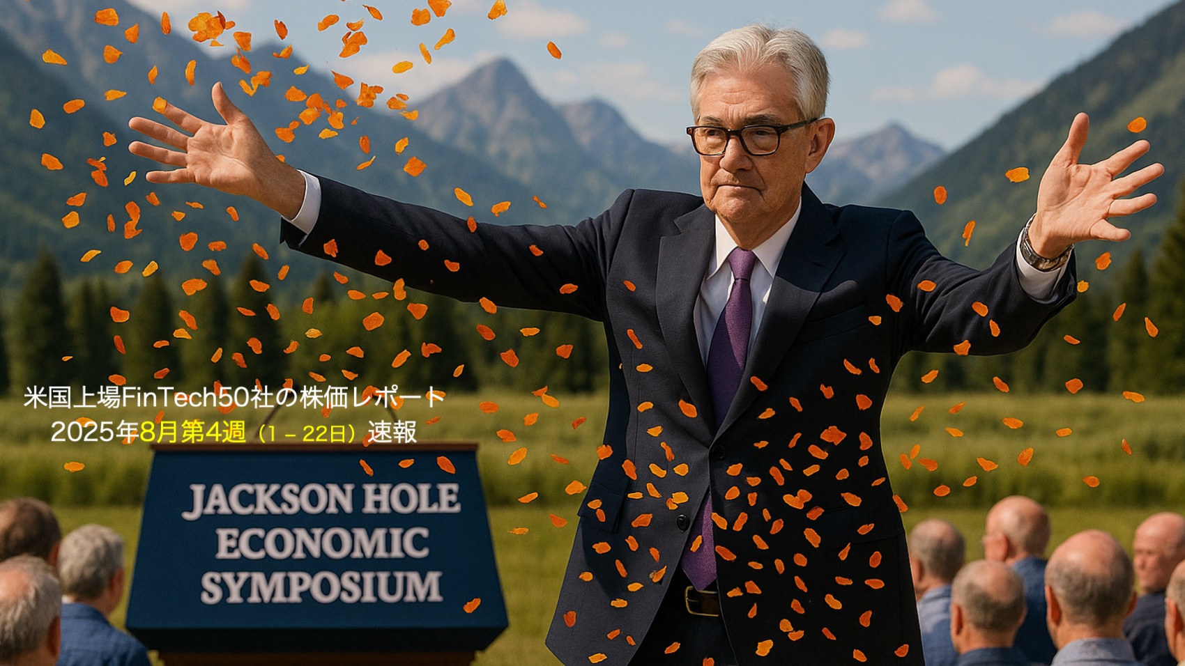 【米国株】ジャクソンホールの餞別でFinTech急騰（上場FinTech 25年8月第1-4週） | NCB Library 金融・決済の ”なぜ?!” が見える