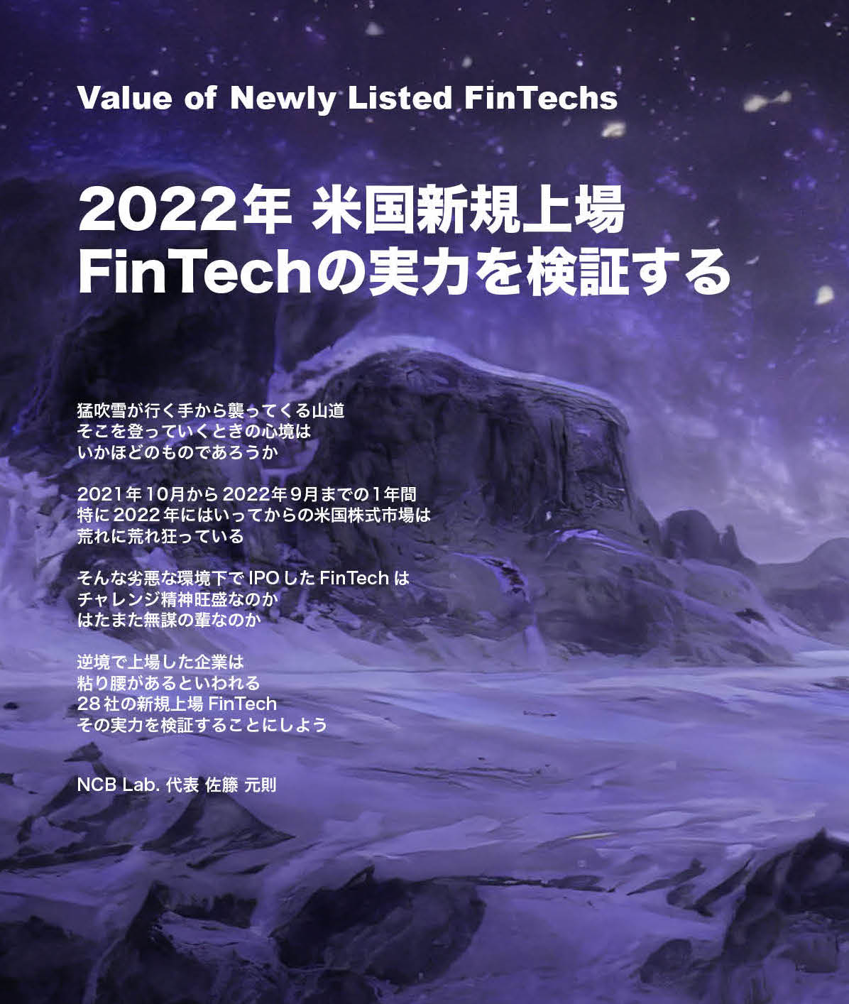 2022年 米国新規上場 FinTechの実力を検証する | NCB Library 金融・決済の ”なぜ?!” が見える