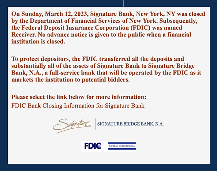 Signature Bankが破綻した原因は？ | NCB Library 金融・決済の ”なぜ?!” が見える